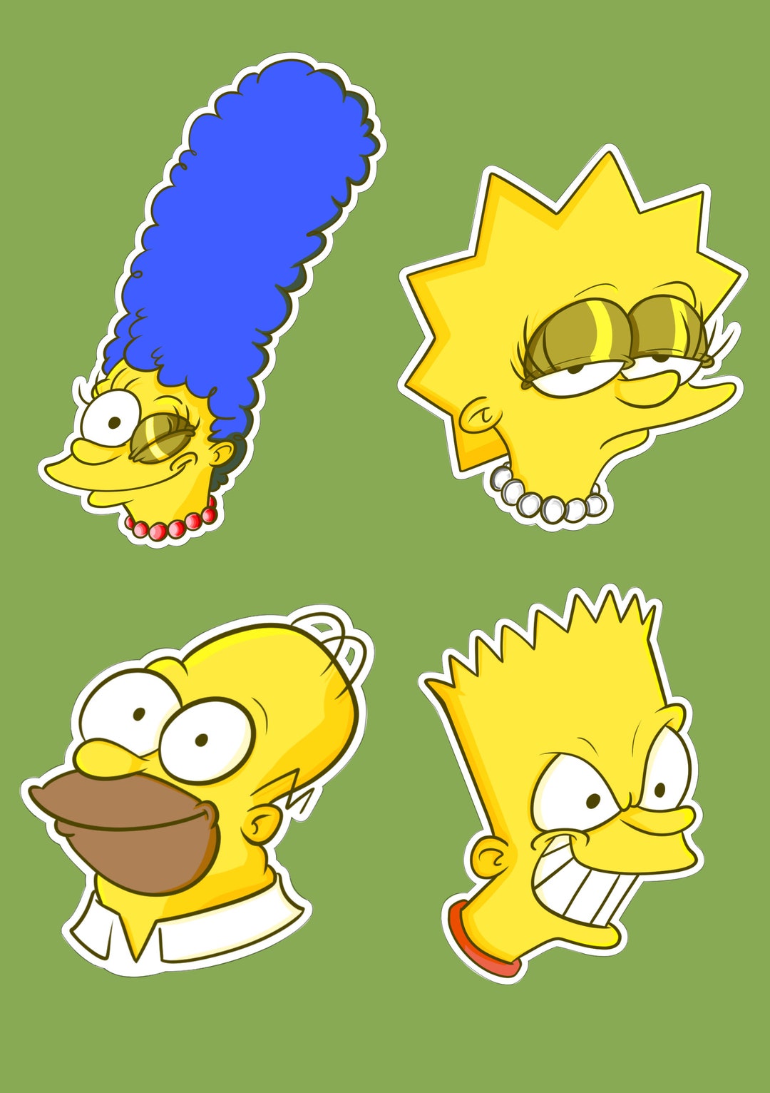 Simpsons Stickers - Etsy