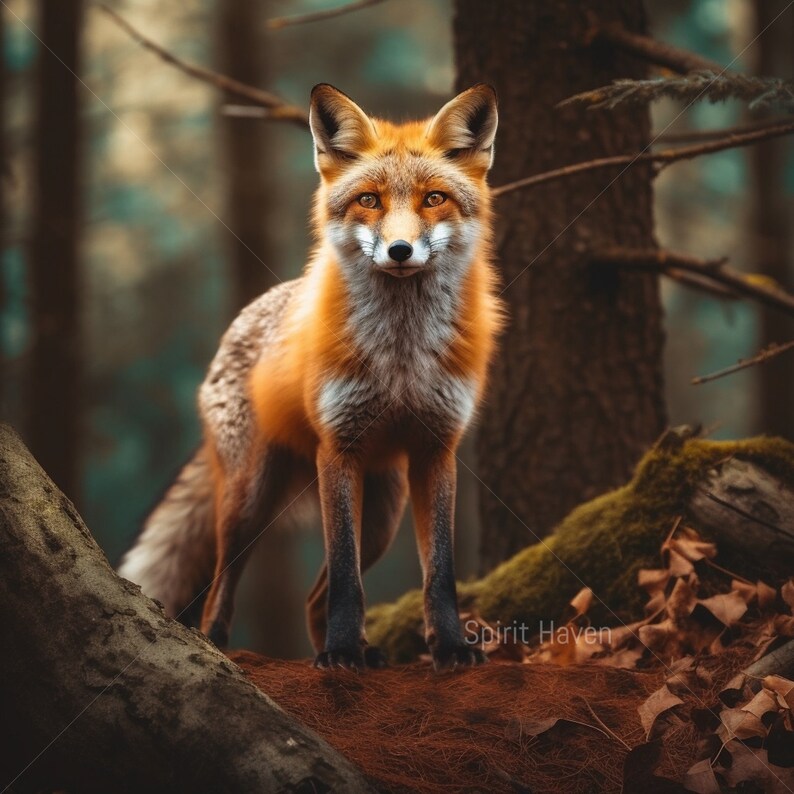 Schöne Rotfuchs Kunstwerk Fotografie, Tierkunst für Wohnkultur, Baby ...