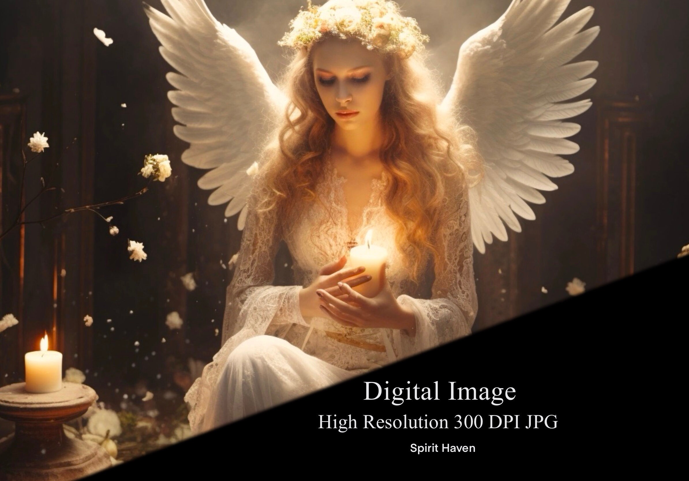 Beautiful Angel With Wings Photo, Background Wallpaper, Spiritual Woman ...