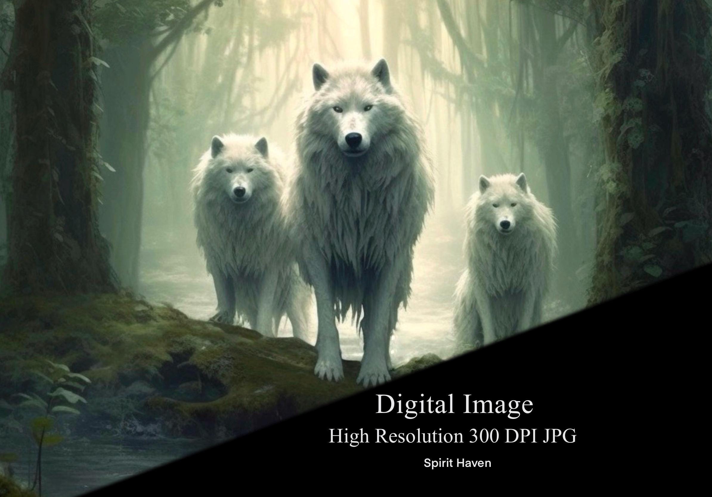Wolf Artwork Photo, Wolf Art Wallpaper Image Print, Wolves Theme ...