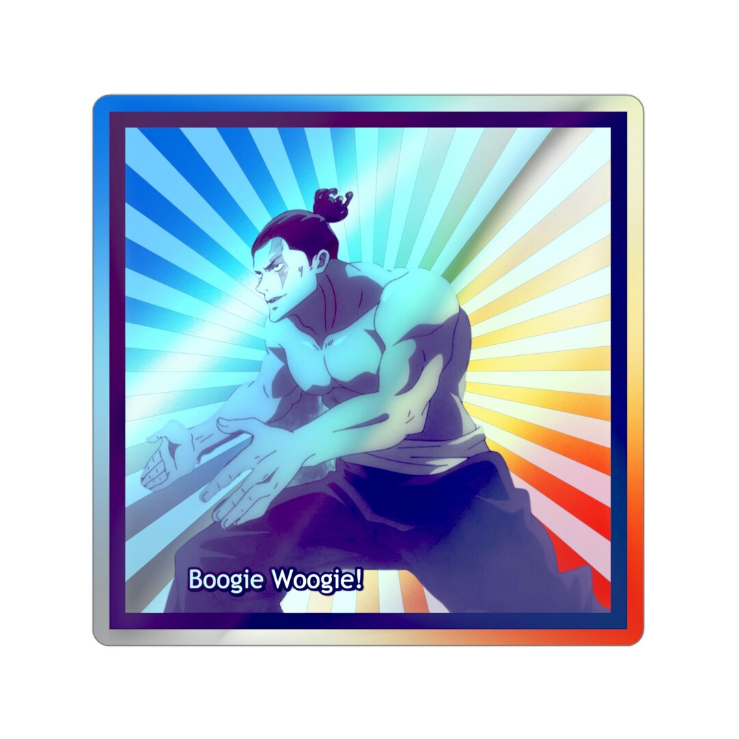 Boogie Woogie Anime Holographic Sticker Outdoor Water - Etsy