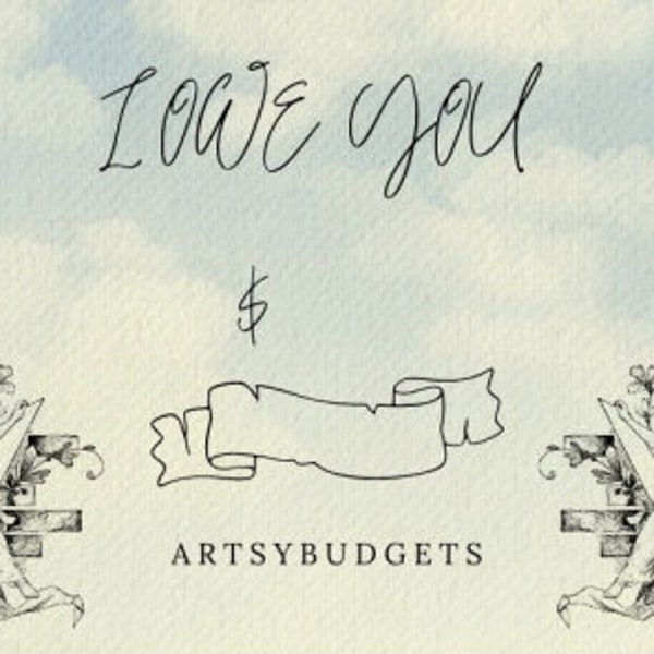 Printable I Owe You Certificate - Etsy