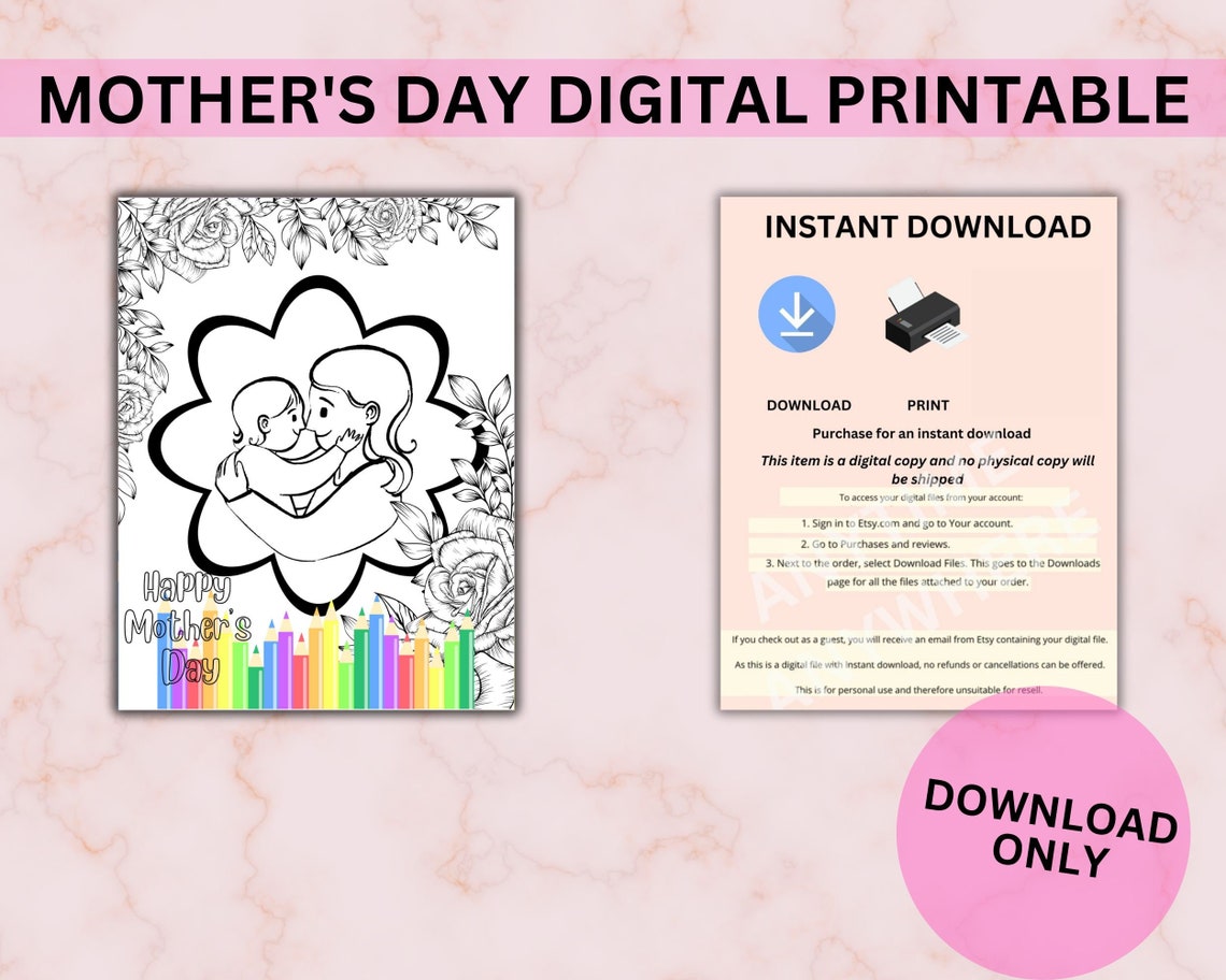 Printable Coloring Page for Mom. Printable Coloring Page for Kids ...