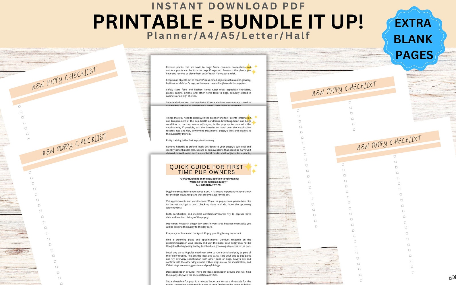 Editable Welcome New Furry Friend-checklist for First-time Dog Owners ...