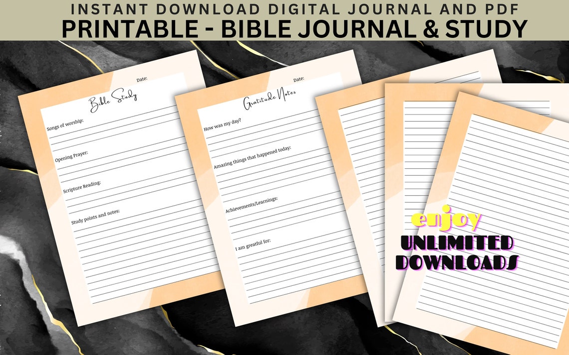 Printable Prayer Journal Guide Bible Study Digital Bible - Etsy