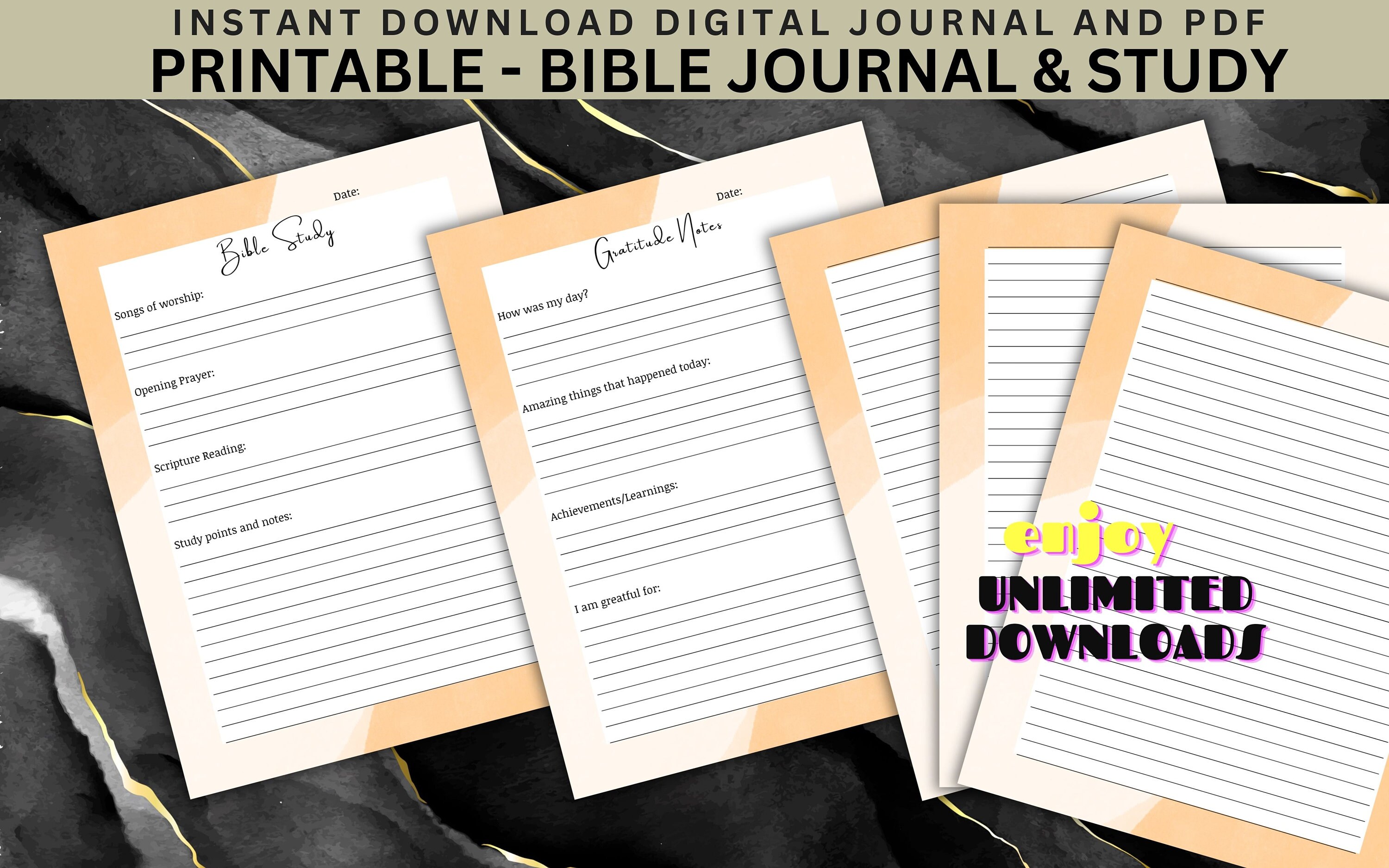 Printable Prayer Journal, Guide - Bible Study, Digital Bible Study ...