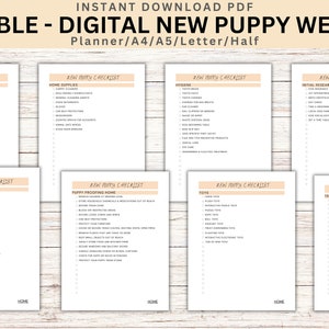 Editable Welcome New Furry Friend-checklist for First-time Dog Owners ...