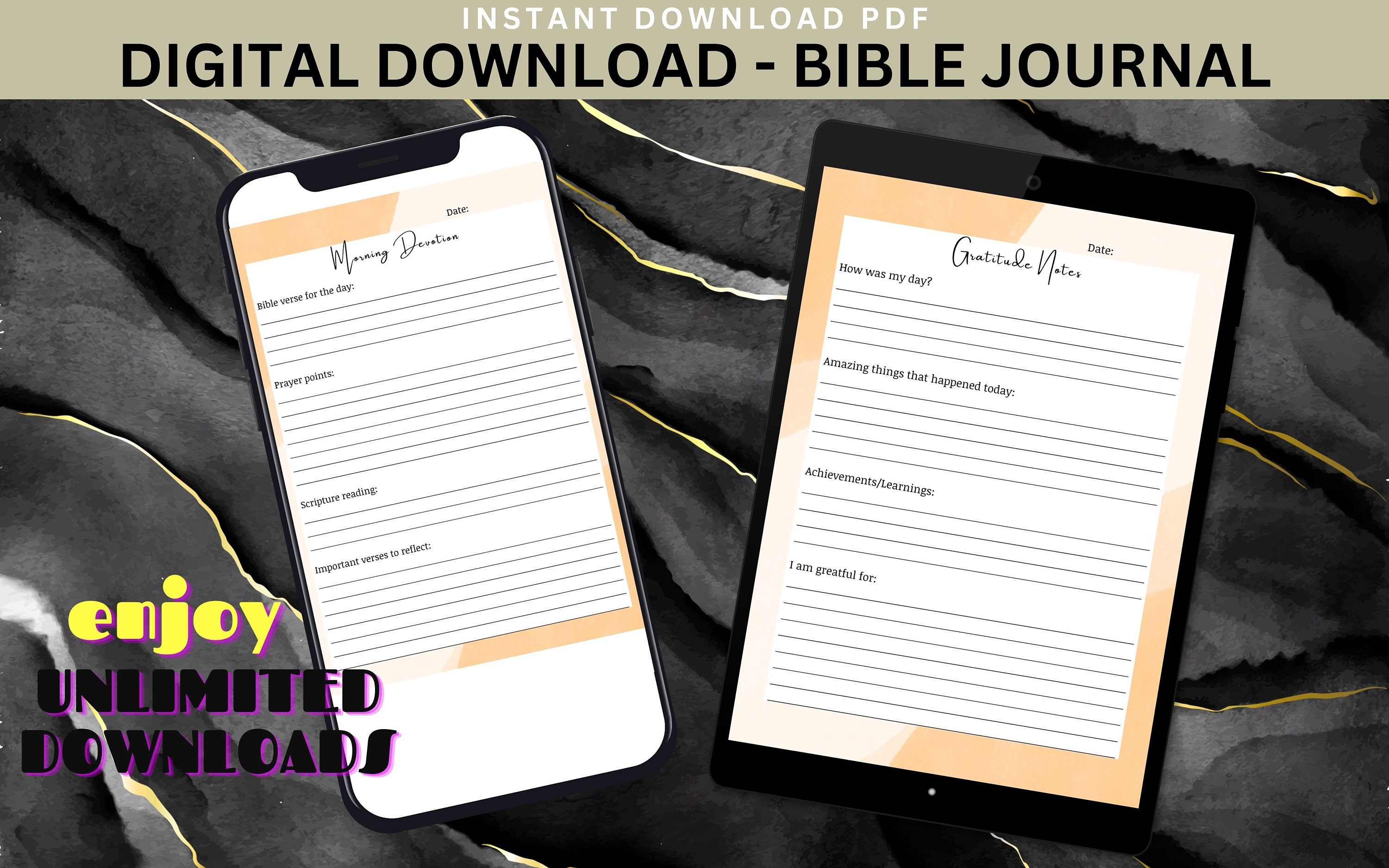 Printable Prayer Journal, Guide - Bible Study, Digital Bible Study ...