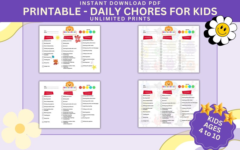 Ultimate Summer Daily Planner, Chore Chart for Kids, Screen Time ...