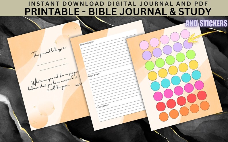 Printable Prayer Journal, Guide - Bible Study, Digital Bible Study ...