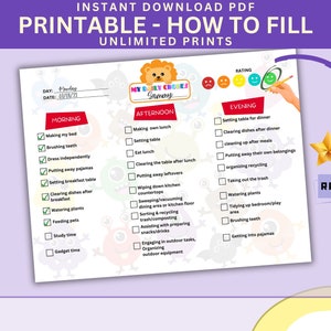 Ultimate Summer Daily Planner, Chore Chart for Kids, Screen Time ...