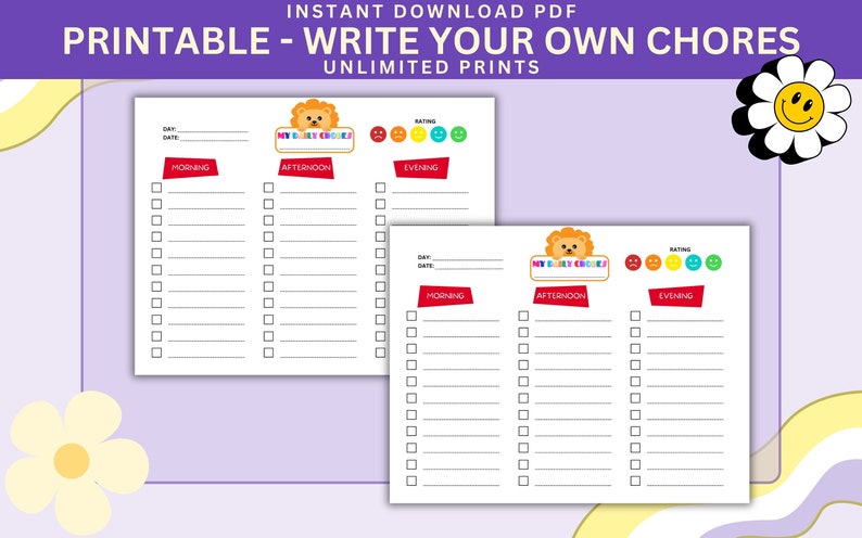 Ultimate Summer Daily Planner, Chore Chart for Kids, Screen Time ...