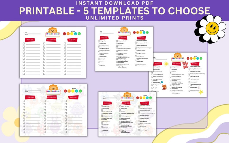 Ultimate Summer Daily Planner, Chore Chart for Kids, Screen Time ...