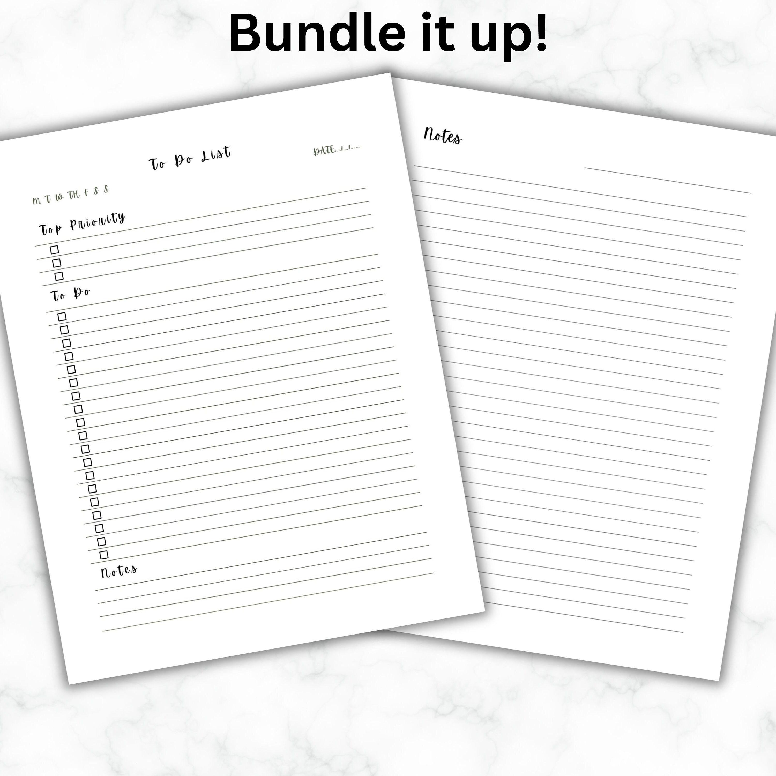 Simple and Minimal to Do List Printable, to Do Tasks List Template ...