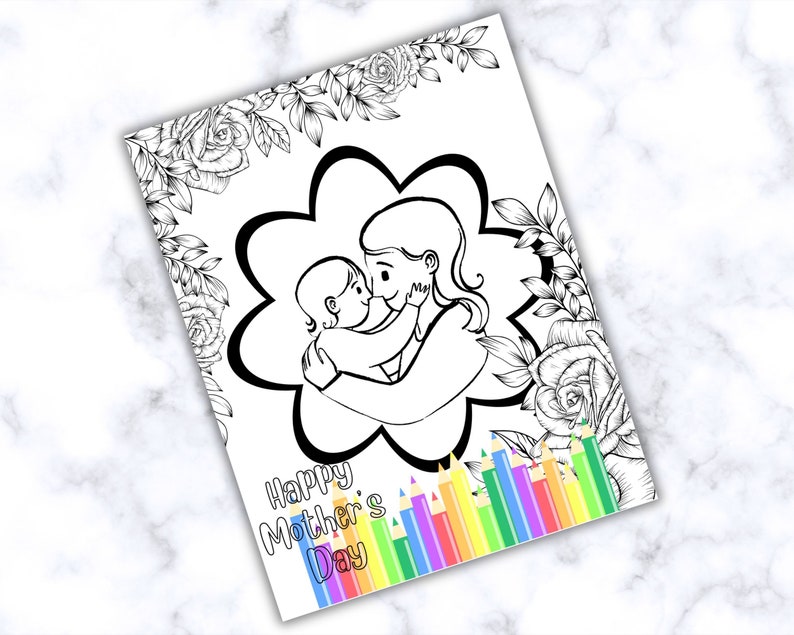 Printable Coloring Page for Mom. Printable Coloring Page for Kids ...