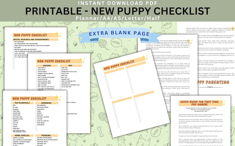 Ultimate Puppy Preparation: Comprehensive Checklist New Dog Owners ...