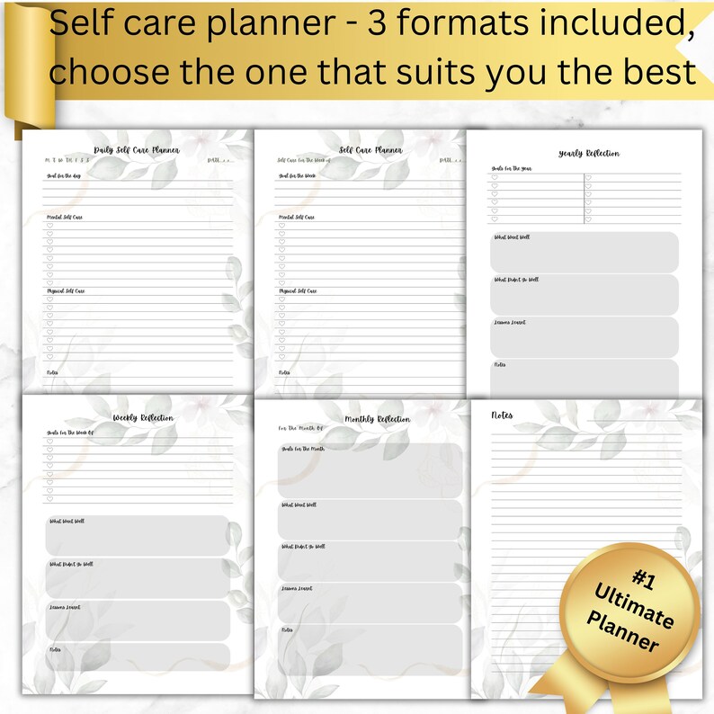 Undated Ultimate Yearly Planner With Subscriptions, Bills, and ...