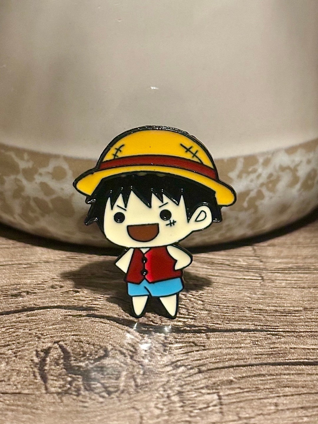 Handmade Cute Enamel Pins One Piece Luffy Enamel Pin Anime Collectible ...