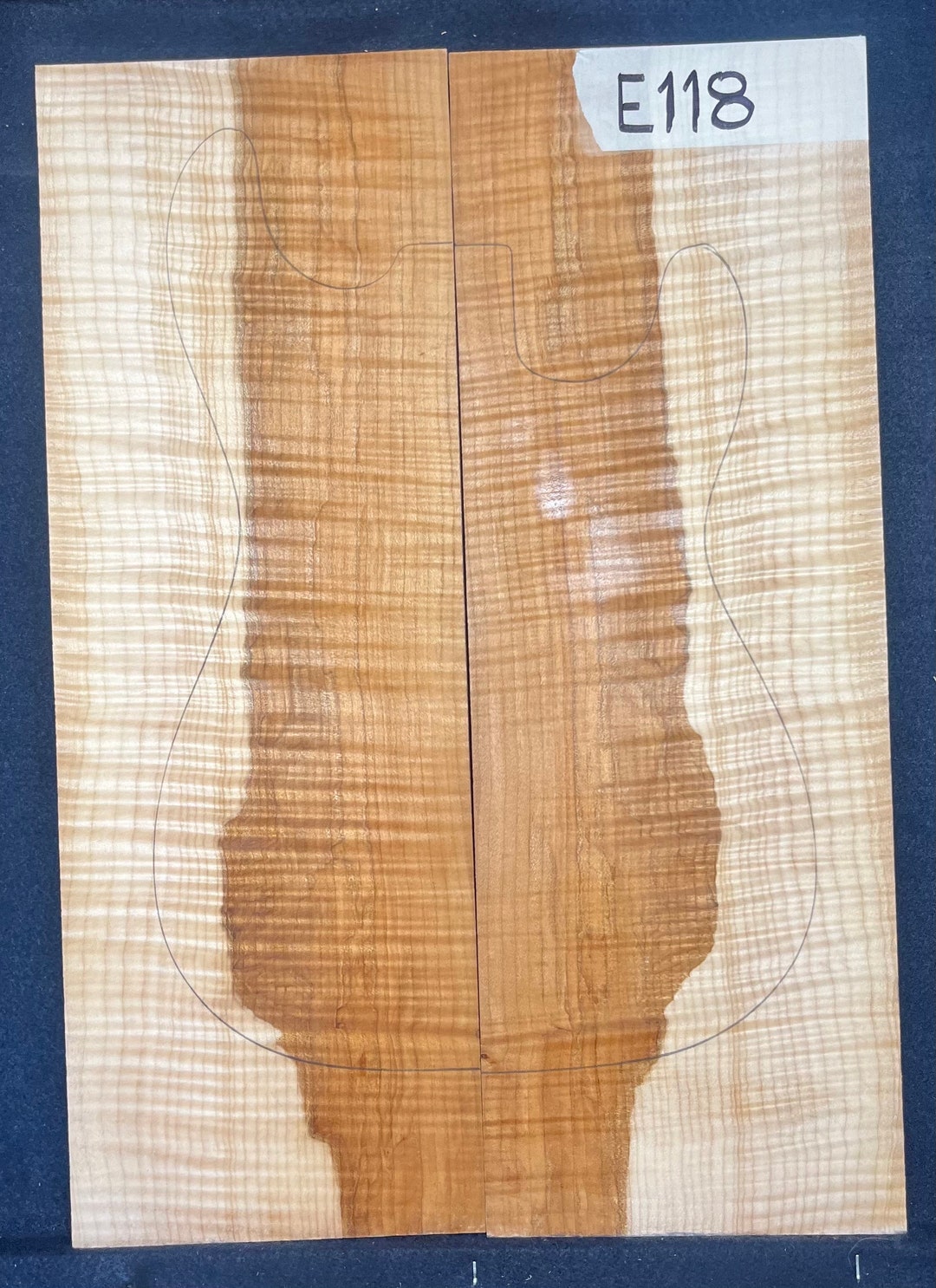 Stained Flame Maple Carvetop - Etsy