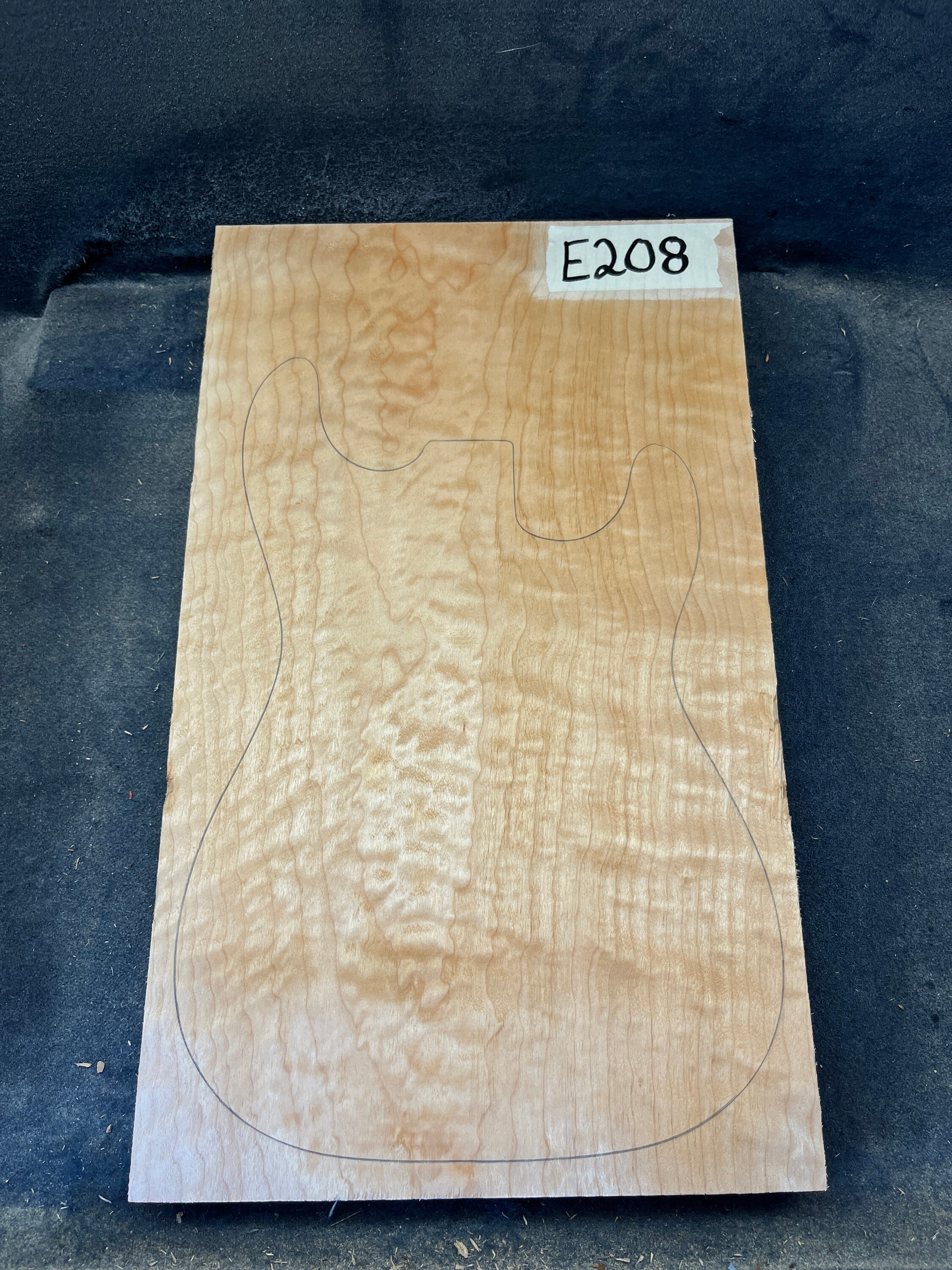 Popcorn Quilt Figured Maple Solid Body Carve Top (thick) - Etsy