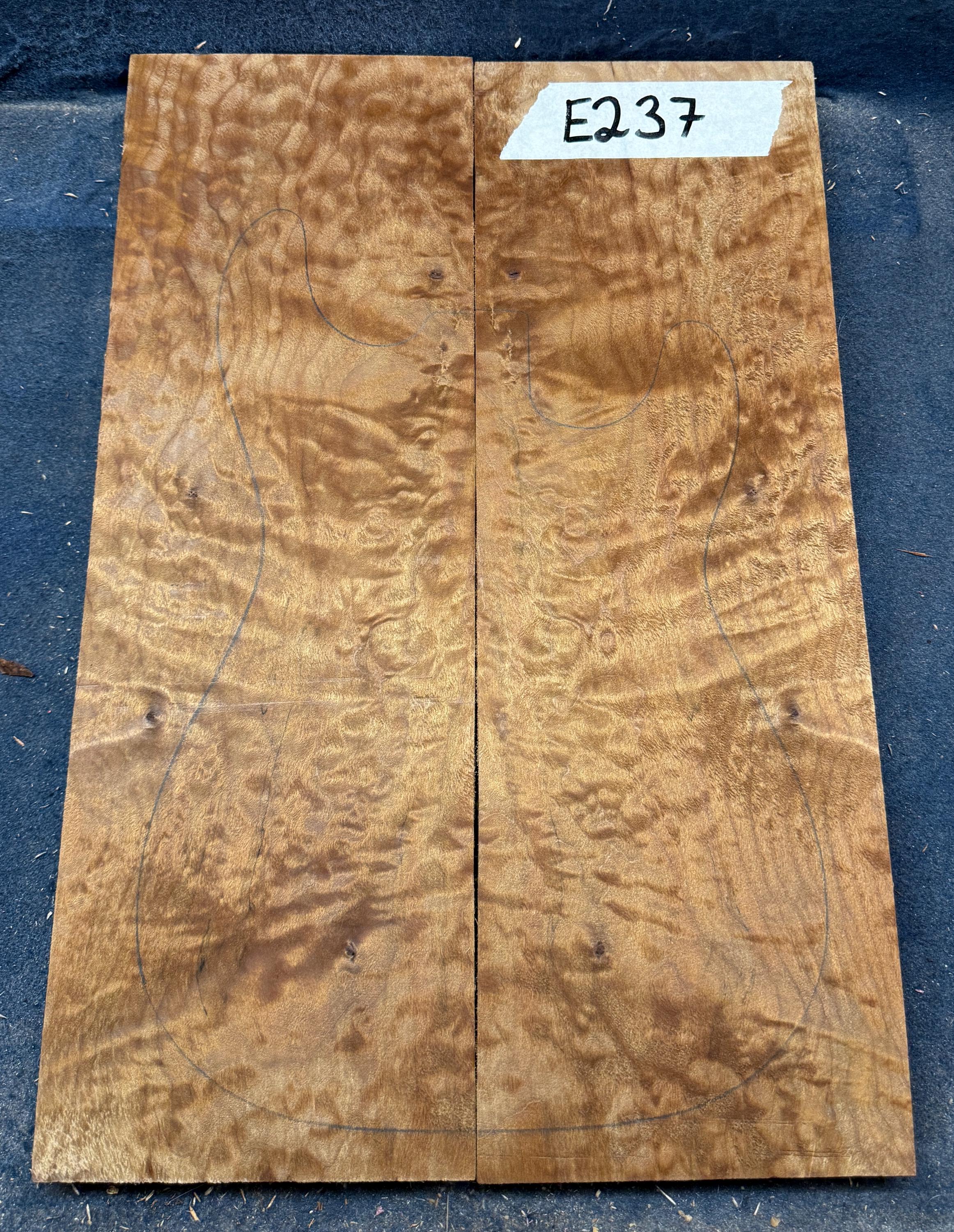 Thermally Modified Figured Quilted Maple Carve-top/ Guitar Body/ Craft ...