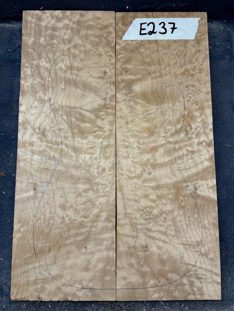 Thermally Modified Figured Quilted Maple Carve-top/ Guitar Body/ Craft ...