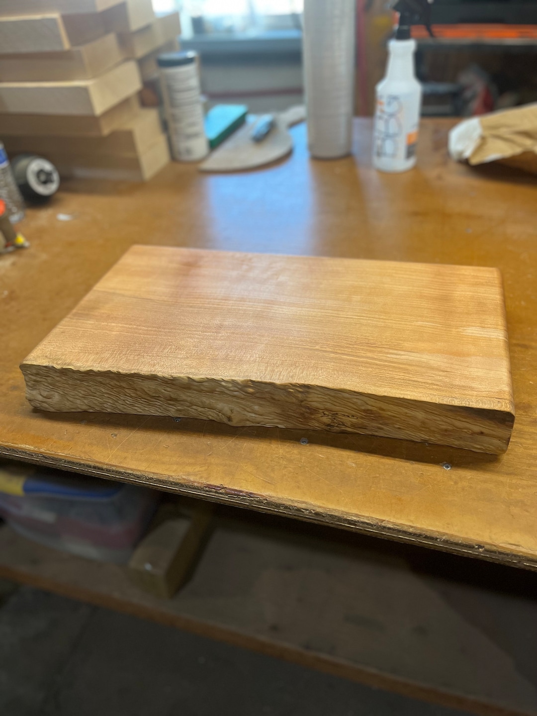 Live Edge Maple Butcher Block - Etsy