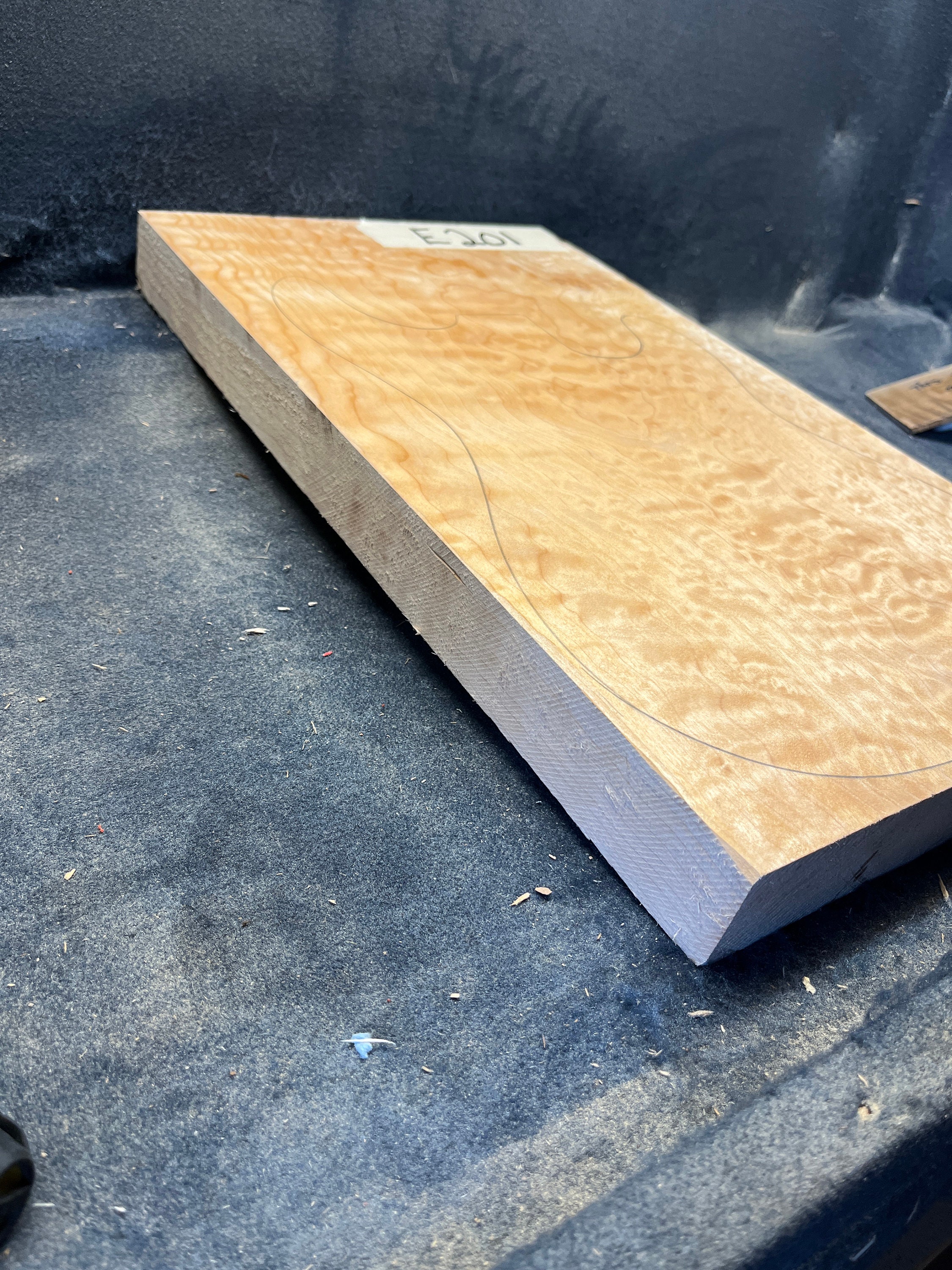 Popcorn Quilt Figured Maple Solid Body Carve Top (thick) - Etsy