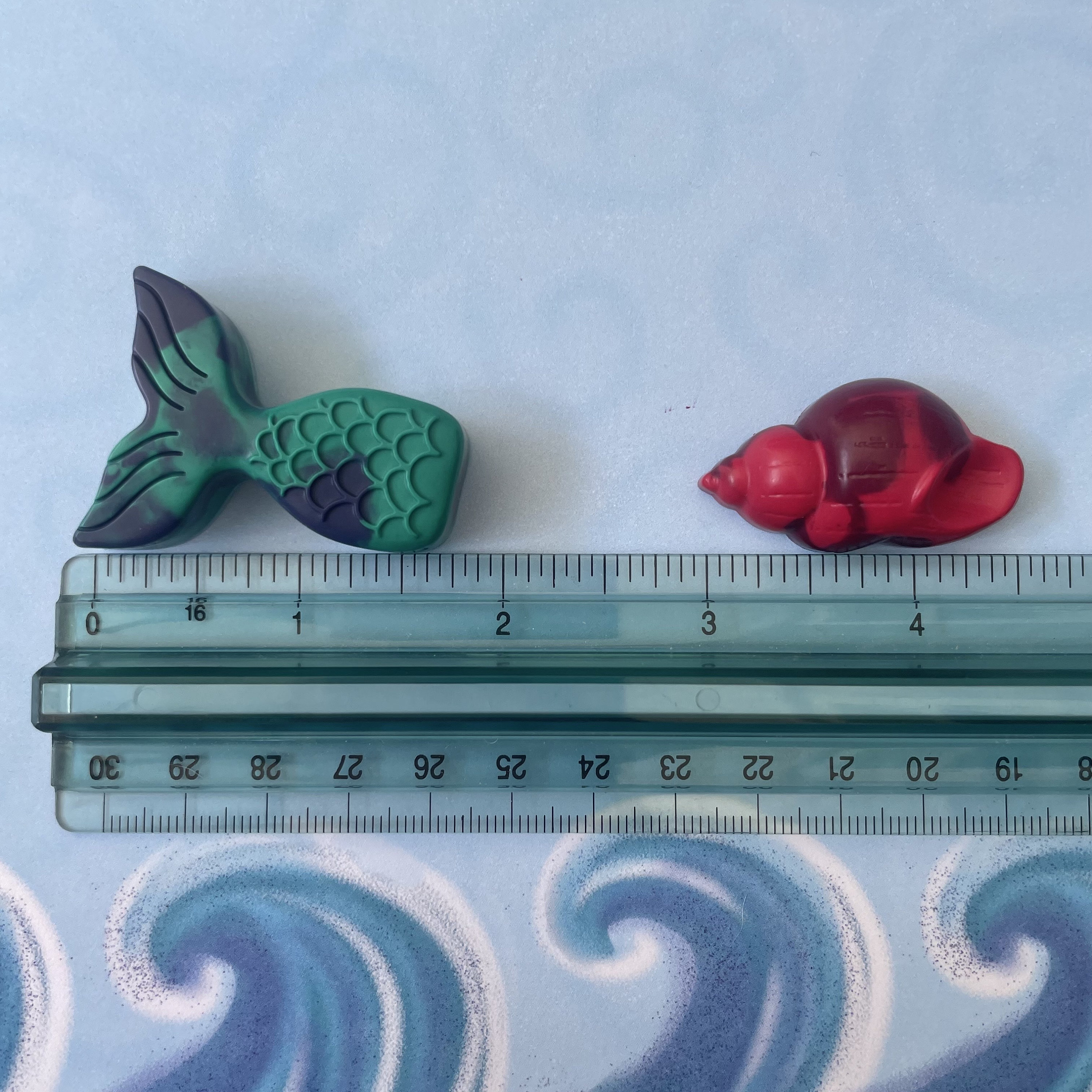 Ocean Crayons Beach Crayons Seashell Crayons Mermaid Tail - Etsy