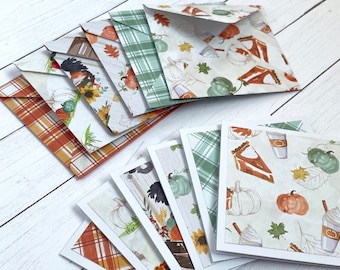 Gourds Pumpkin Note Cards Set of 10 With Matching Envelopes - Etsy