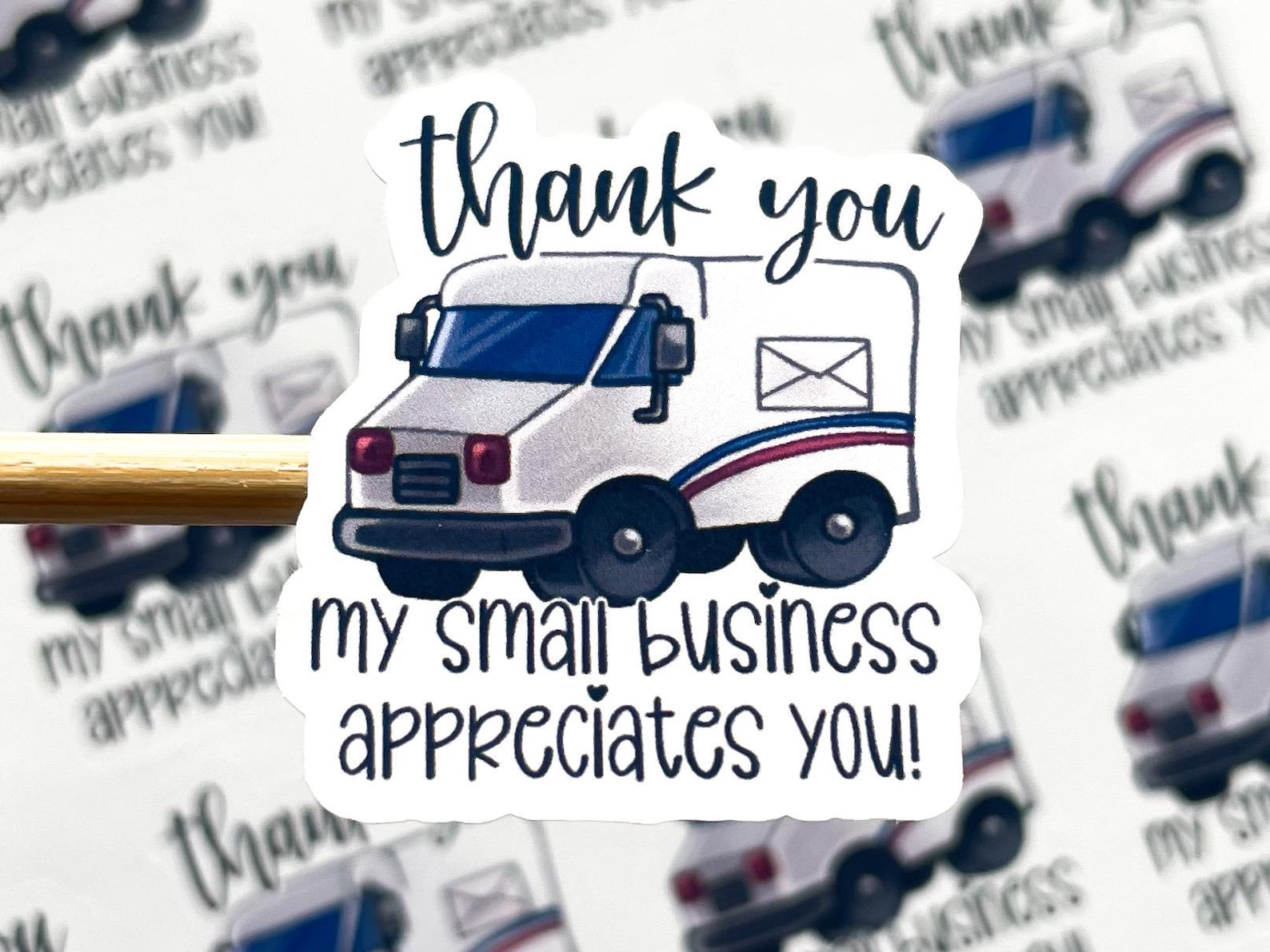 Mail Carrier Thank You Stickers // 30 Stickers per Sheet // Postal ...