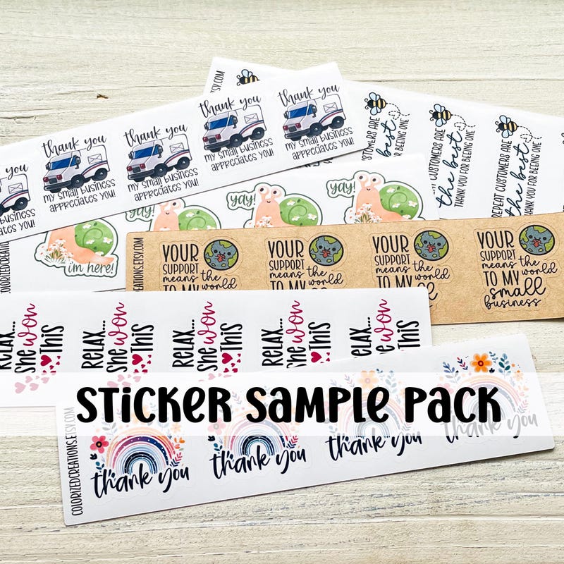 Sticker Paper Sample - Etsy