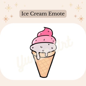 Ice Cream Emote - Twitch Discord - Sub Badges - Clipart - PNG ...