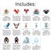 Cryptid Clipart Bundle Mythical Creatures Clipart Set - Etsy