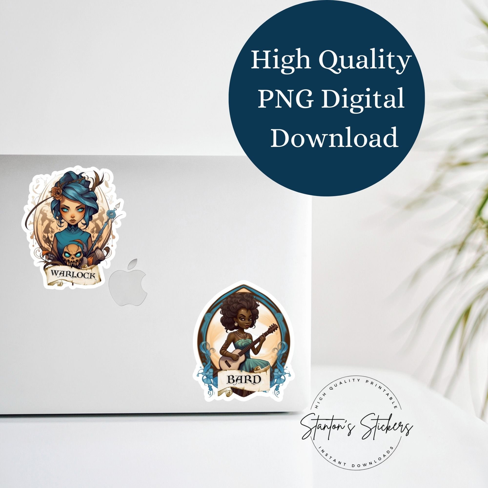 DND Stickers Dungeons and Dragons Class Stickers DND Women - Etsy