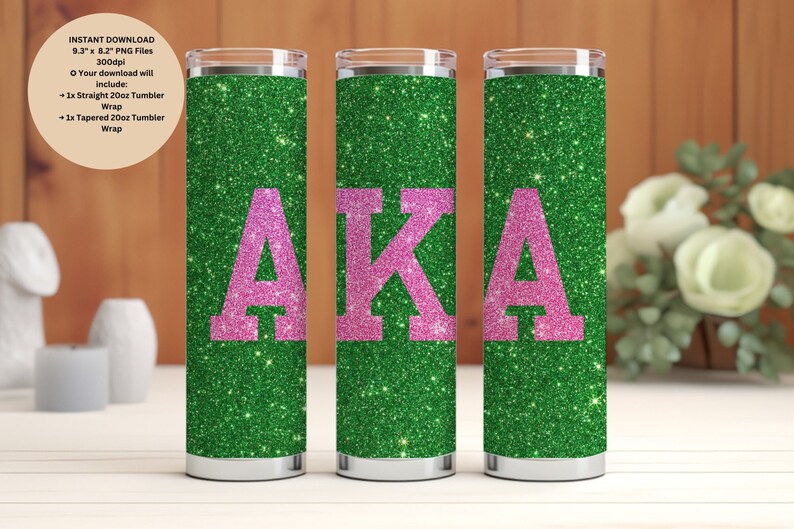 AKA Tumbler Sublimation Tumbler Wrap PNG Alpha Kappa Tumbler Wrap ...
