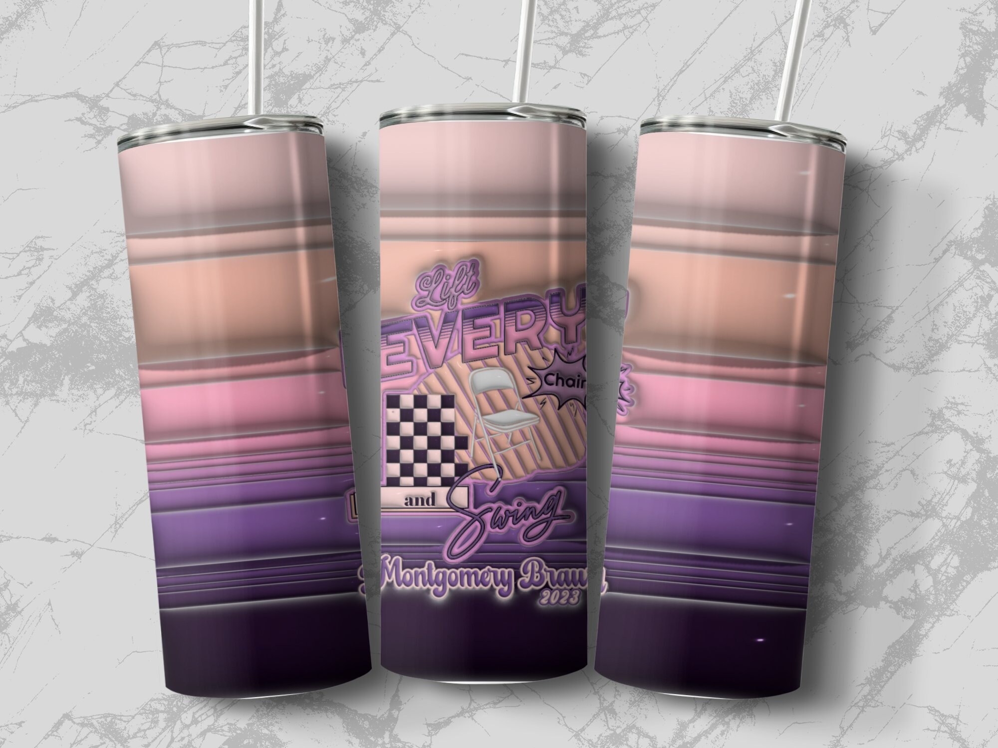 Montgomery Alabama Brawl 3D Puff Tumbler Wrap Alabama Slammer - Etsy