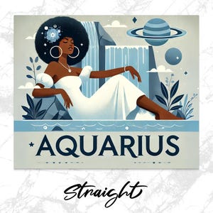 Aquarius Zodiac Sign African Women Black Girl 20 Oz Skinny PNG ...