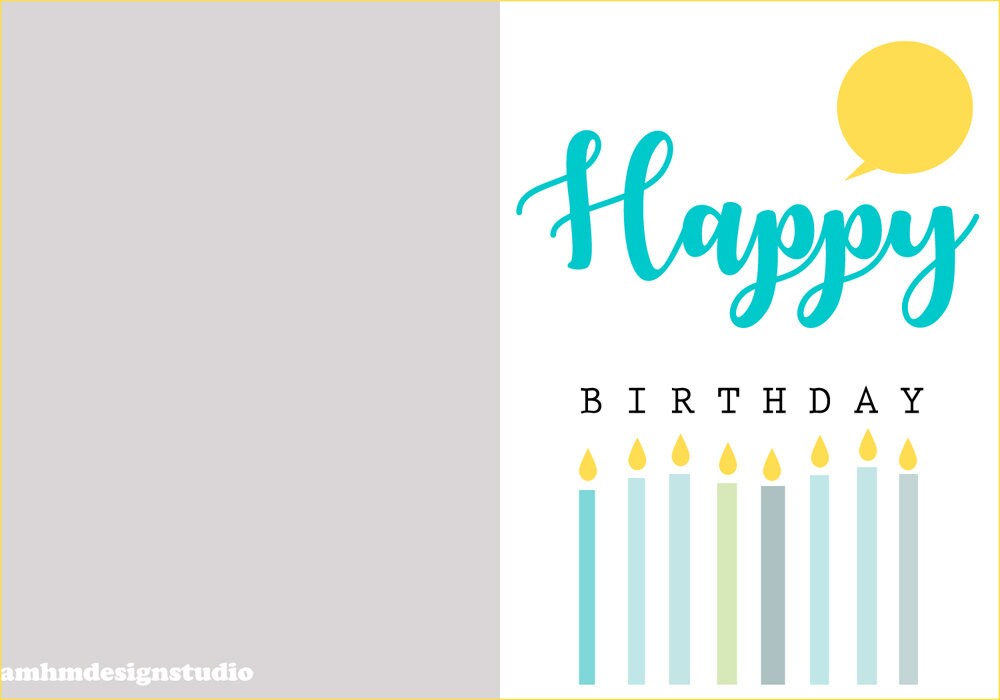 Birthday Card Digital Printable - Etsy
