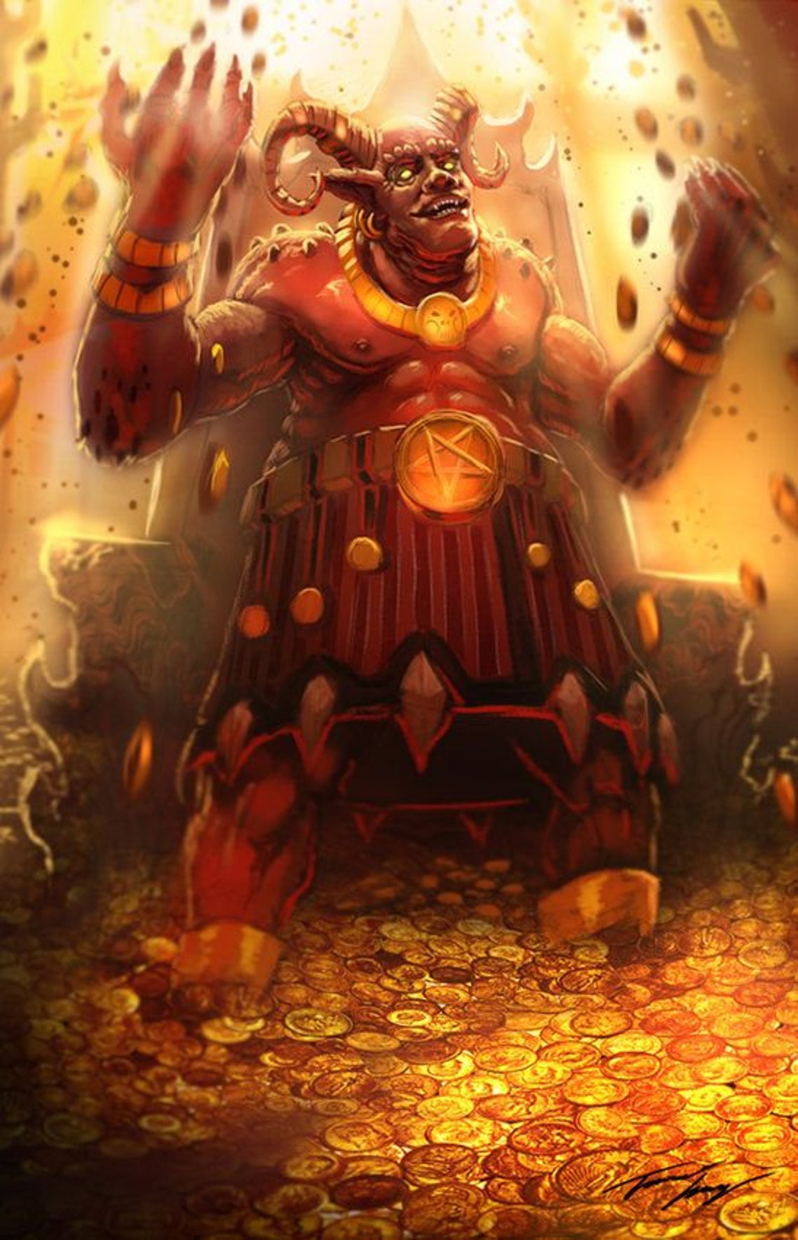 Mammon God of Wealth 14 Inches - Etsy