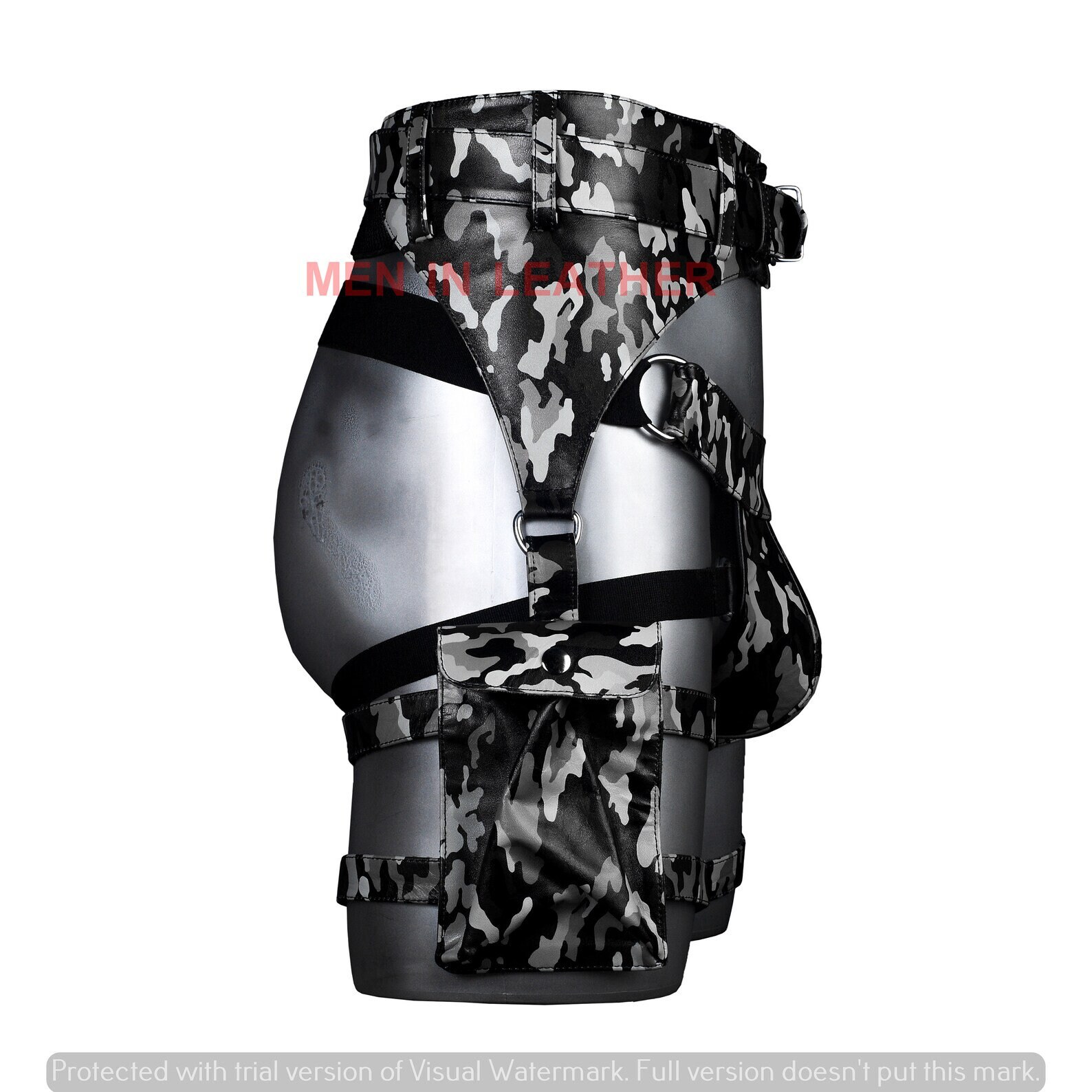 Two Side Leather Leg Harness, Men Adjustable Lingerie Harness - Etsy