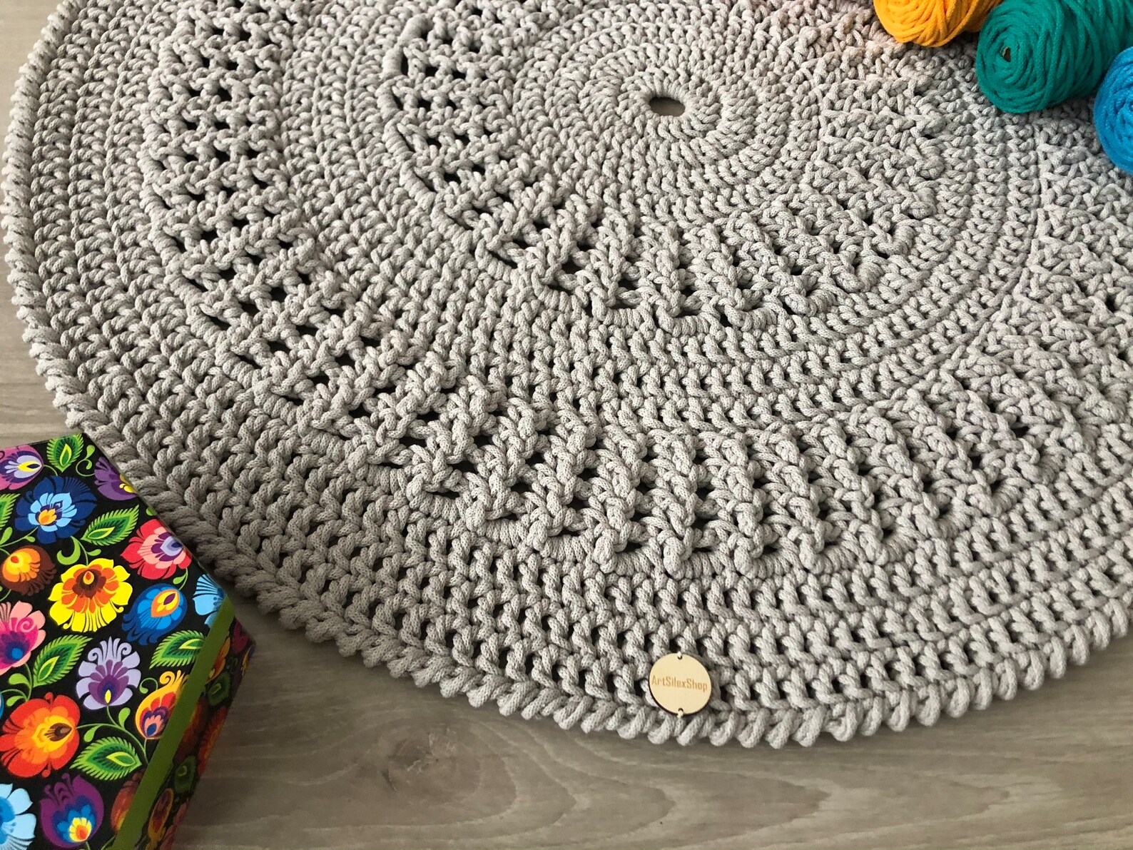 Crochet Rug/handmade Cotton Carpet/ Carpet for Living Room /floor Rugs ...