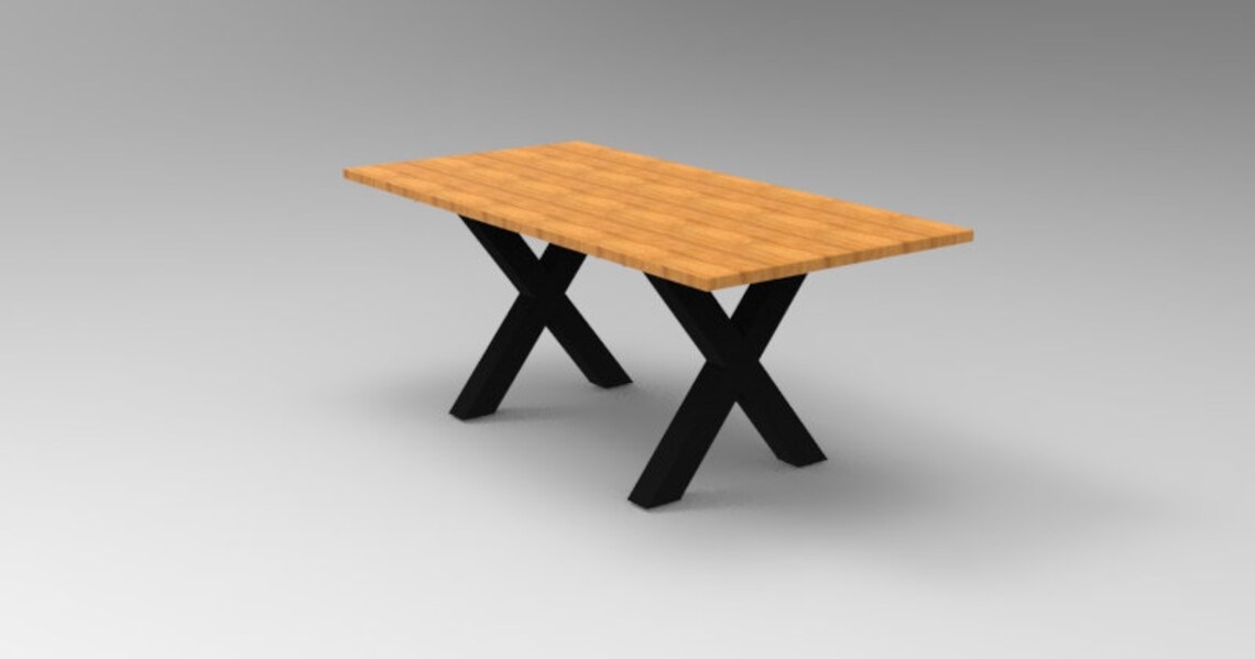 Dining Table With X Legs DIY - PLANS - Etsy