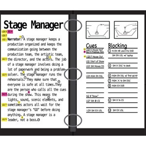 Stage Manager's Printable Sticker Pack - Etsy