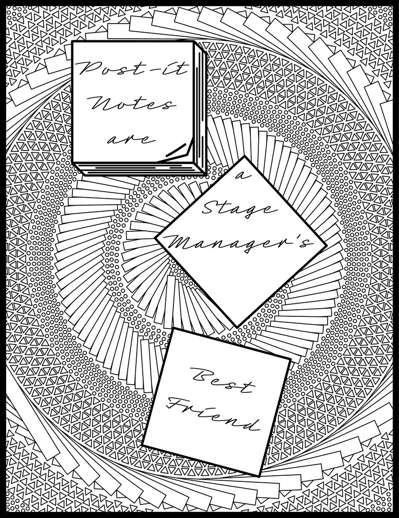 Stage Manager's Coloring Book, Stage Manager, Coloring Book, Coloring ...