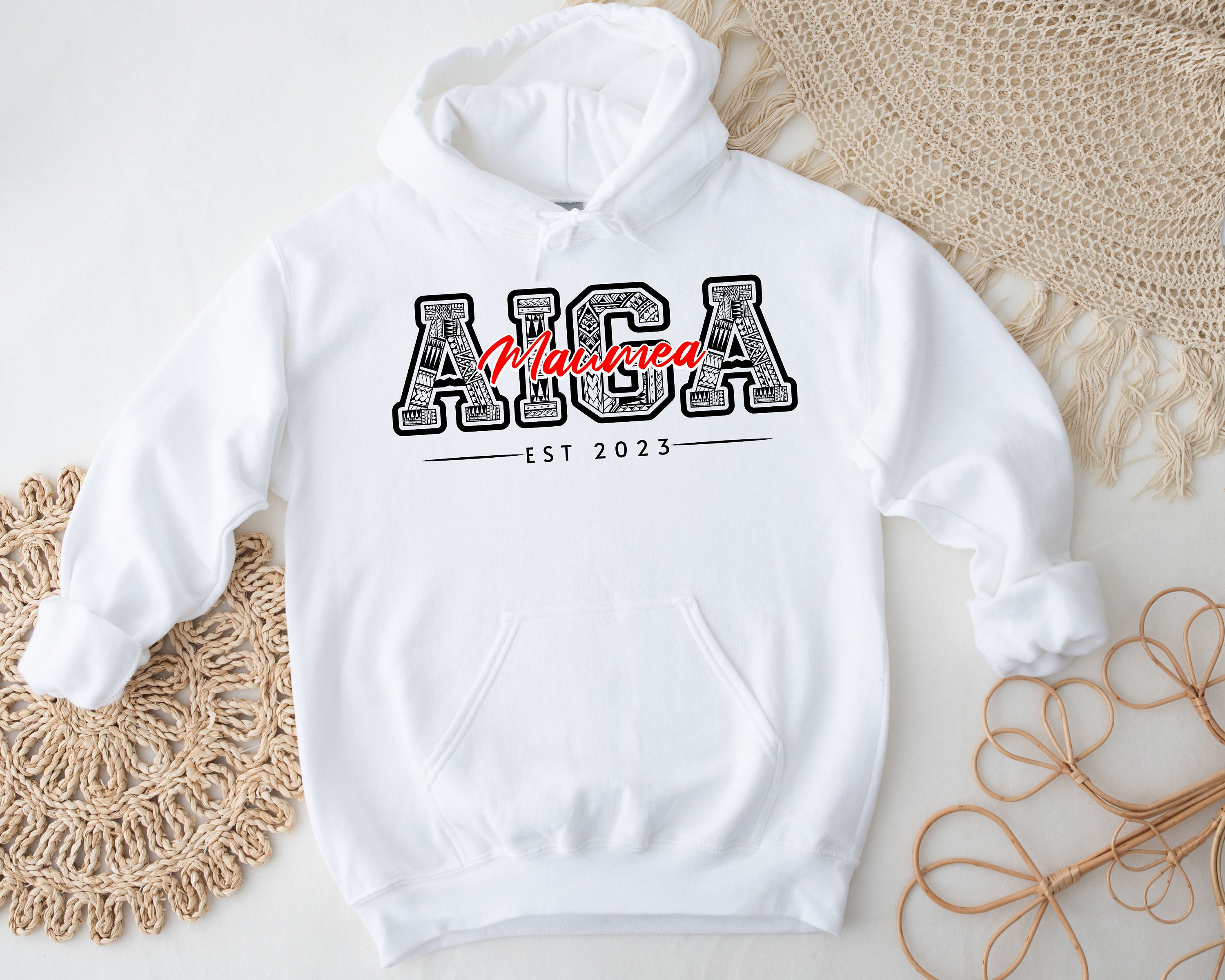 Samoa Aiga Name Sweatshirt Custom Polynesian Family Name Hoodie for ...