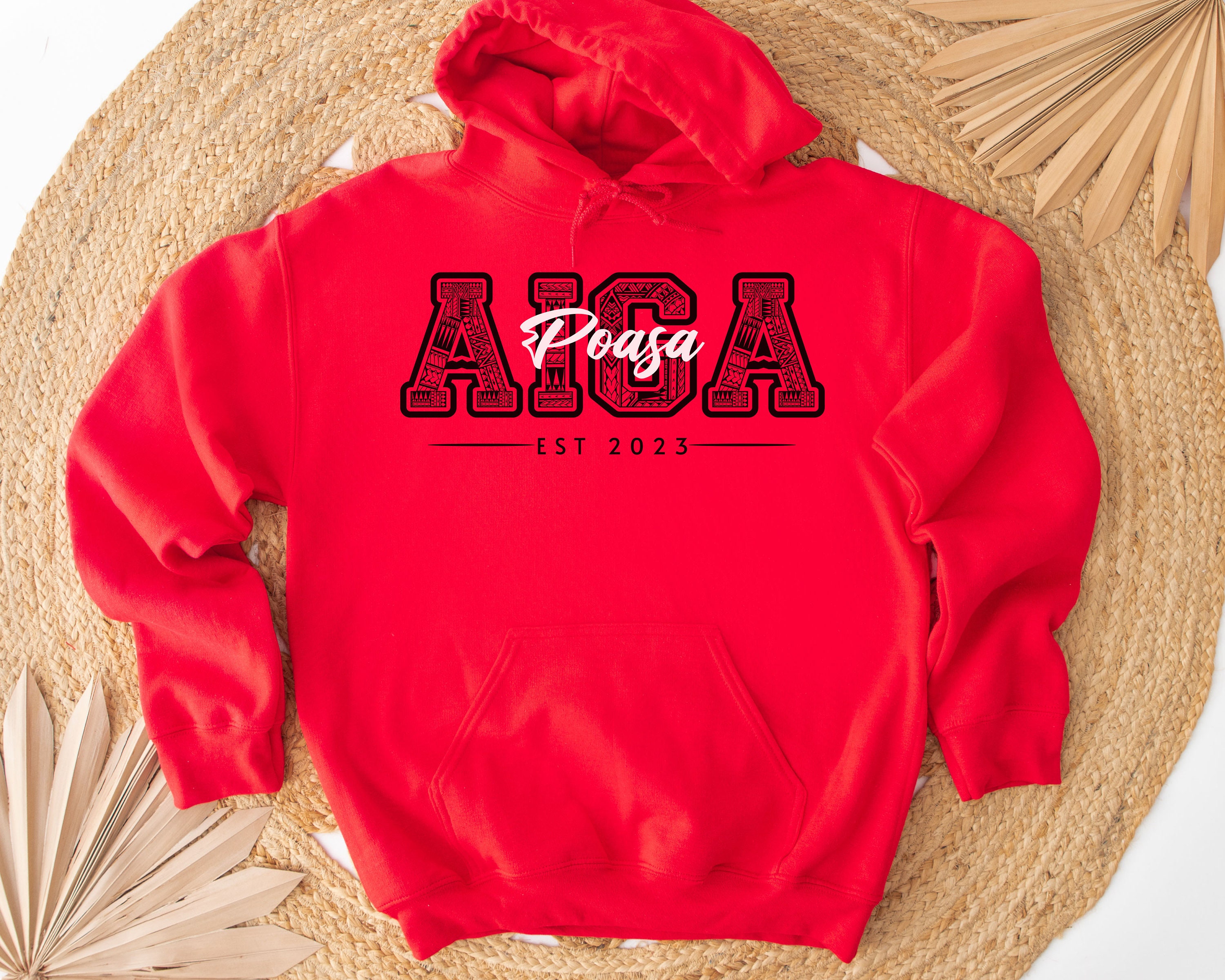 Samoa Aiga Name Sweatshirt Custom Polynesian Family Name Hoodie for ...