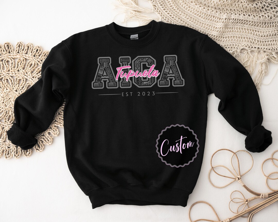 Samoa Aiga Name Sweatshirt Custom Polynesian Family Name Hoodie for ...