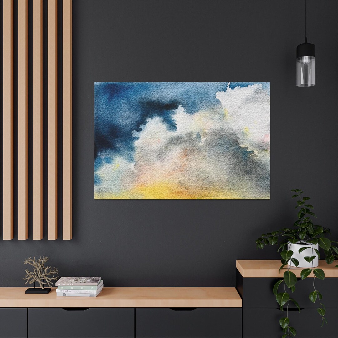 Storm Clouds Original Abstract Print - Canvas Gallery Wrap - Original ...