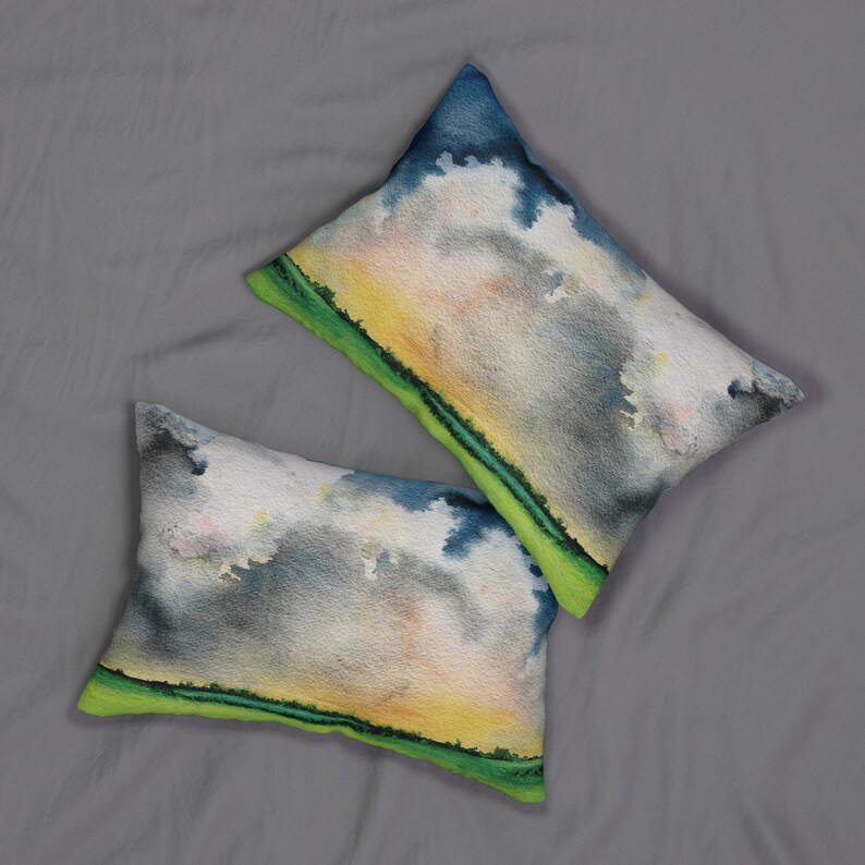 Storm Clouds on the Horizon Lumbar Pillow Sofa Accent Pillow, Couch ...